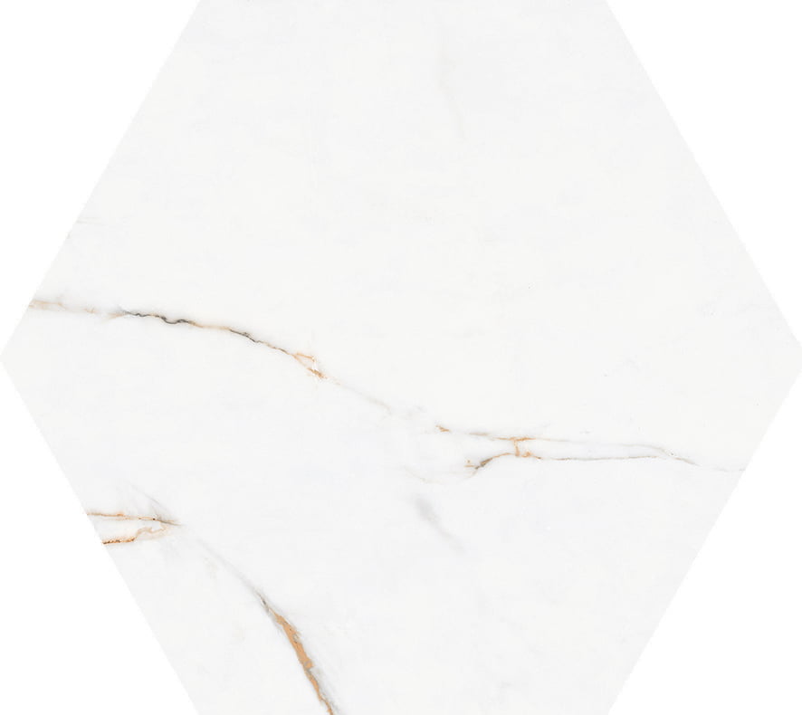 59.-/m2 KREM Cr. Torano Dorado Matt 19.8x22.8 cm hexagonlaatta ...